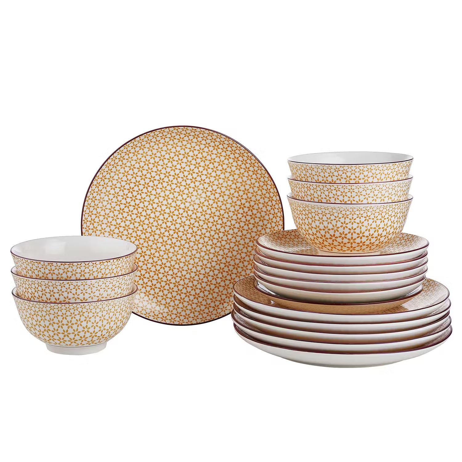 🍽️ RETRO Dinner-Set 18-tlg. – Vintage für den Tisch – BUTLERS